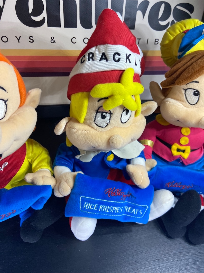 Kelloggs Snap Crackle & Pop Plush Rice Krispies Set Vintage 1999 ...