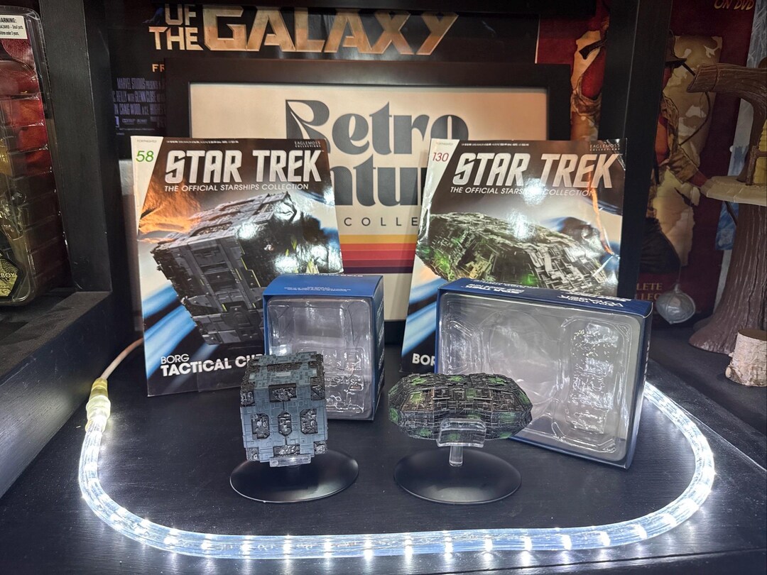 Borg Tactical Cube & Probe Starship Model Magazine 58 130 Eaglemoss ...