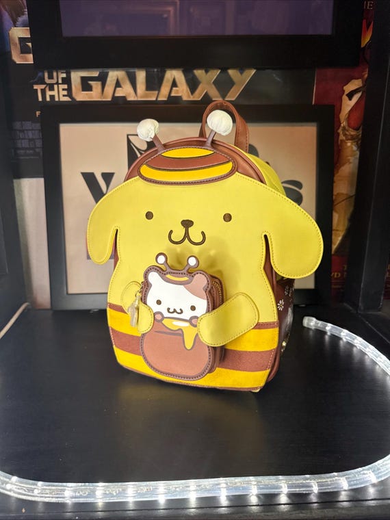 Pompompurin & Muffin Sanrio Honey Bee Mini Backpack H… - Gem
