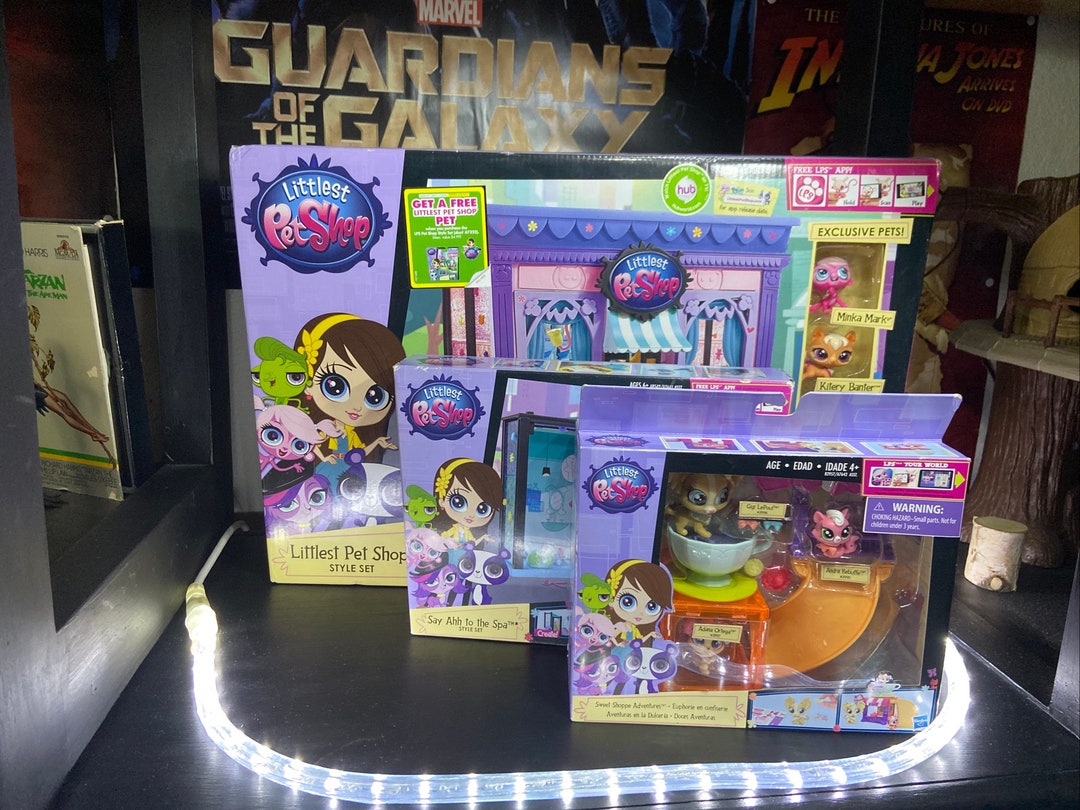 Littlest Pet Shop Style Set / Spa / Sweet Shoppe Sets Lot of 3 - Etsy