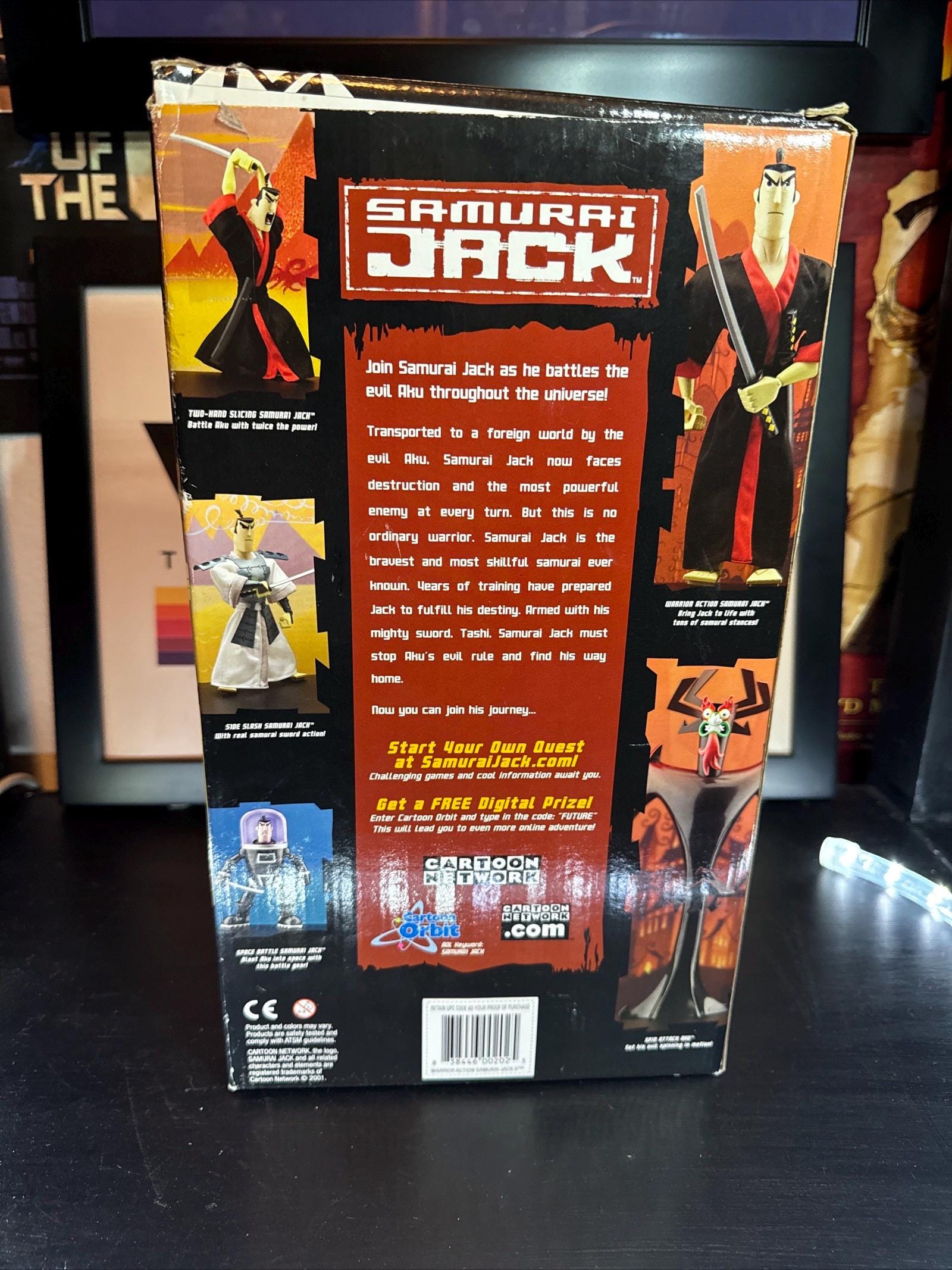 Cartoon Network Warrior Action Samurai Jack 12” Action Figure 2001 ...