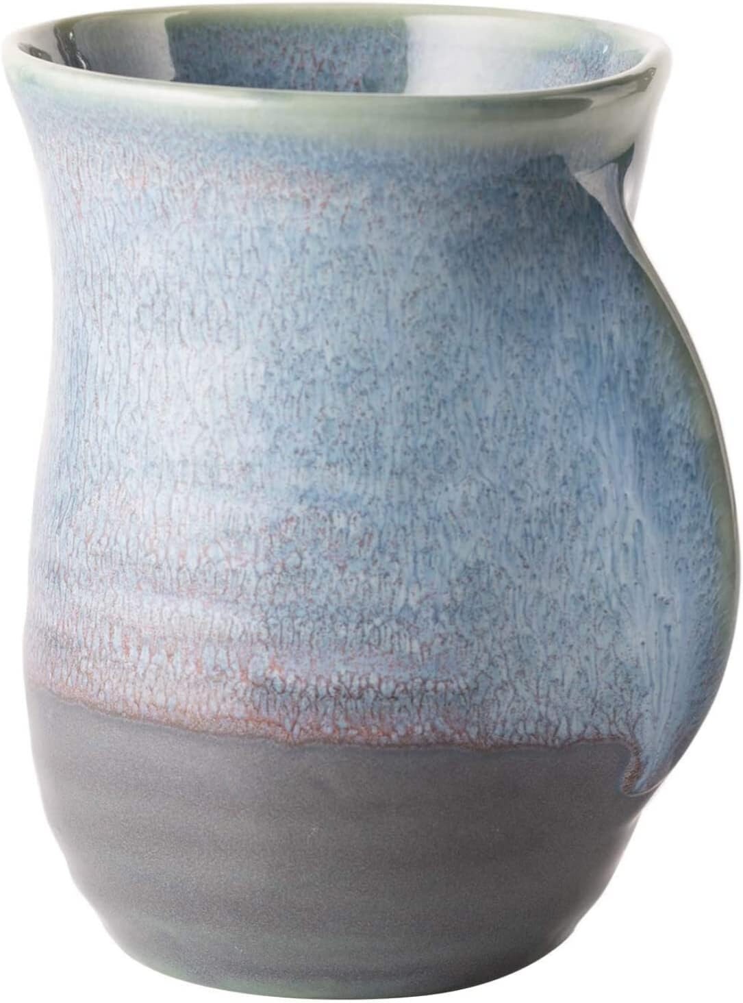 Hand Warmer Ceramic Mug | Hand Painted Pottery Mug | Handwarmer ...
