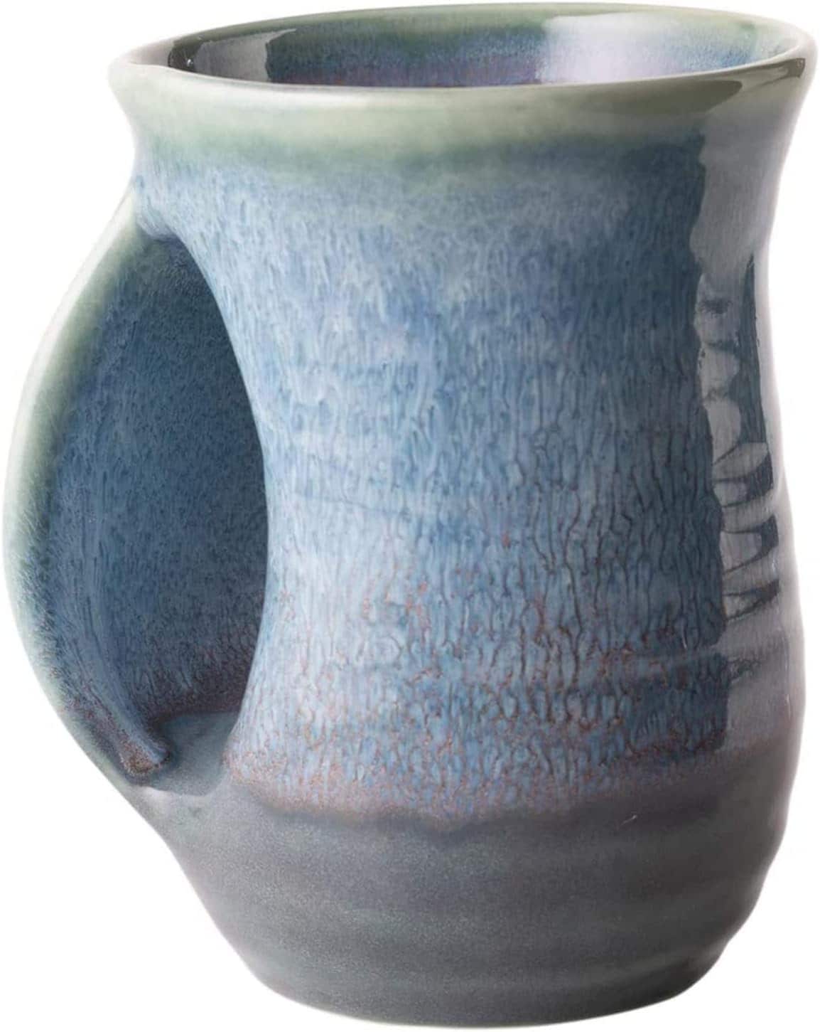 Hand Warmer Ceramic Mug | Hand Painted Pottery Mug | Handwarmer ...