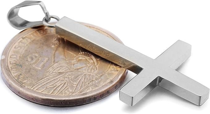 Inverted Cross Necklace | Gothic Upside Down Necklace | Black, Gold ...