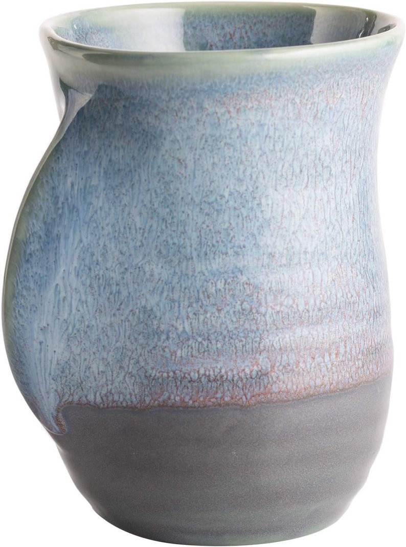 Hand Warmer Ceramic Mug | Hand Painted Pottery Mug | Handwarmer ...