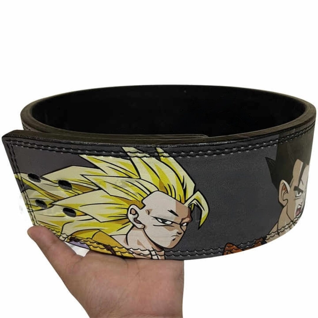 Anime Power Weightlifting Nubuck Leather Lever Belt 4" Wide Heavy Duty ...