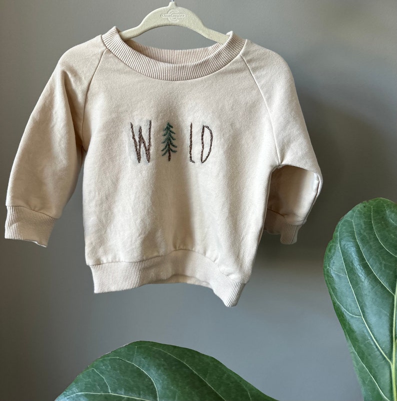 Hand Embroidered Sweatshirt - Etsy