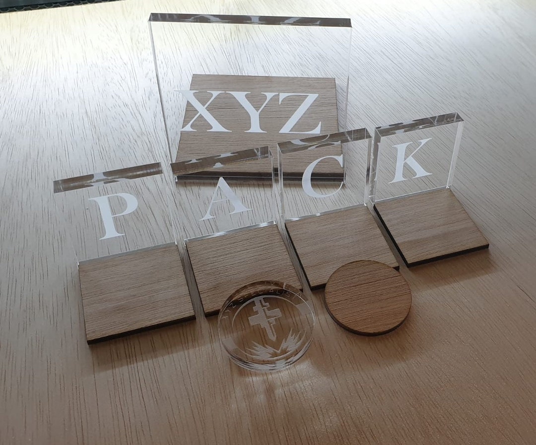 XYZ PACK Photography Flat Lay Kit - Acrylic/wood Styling Blocks - Flat ...