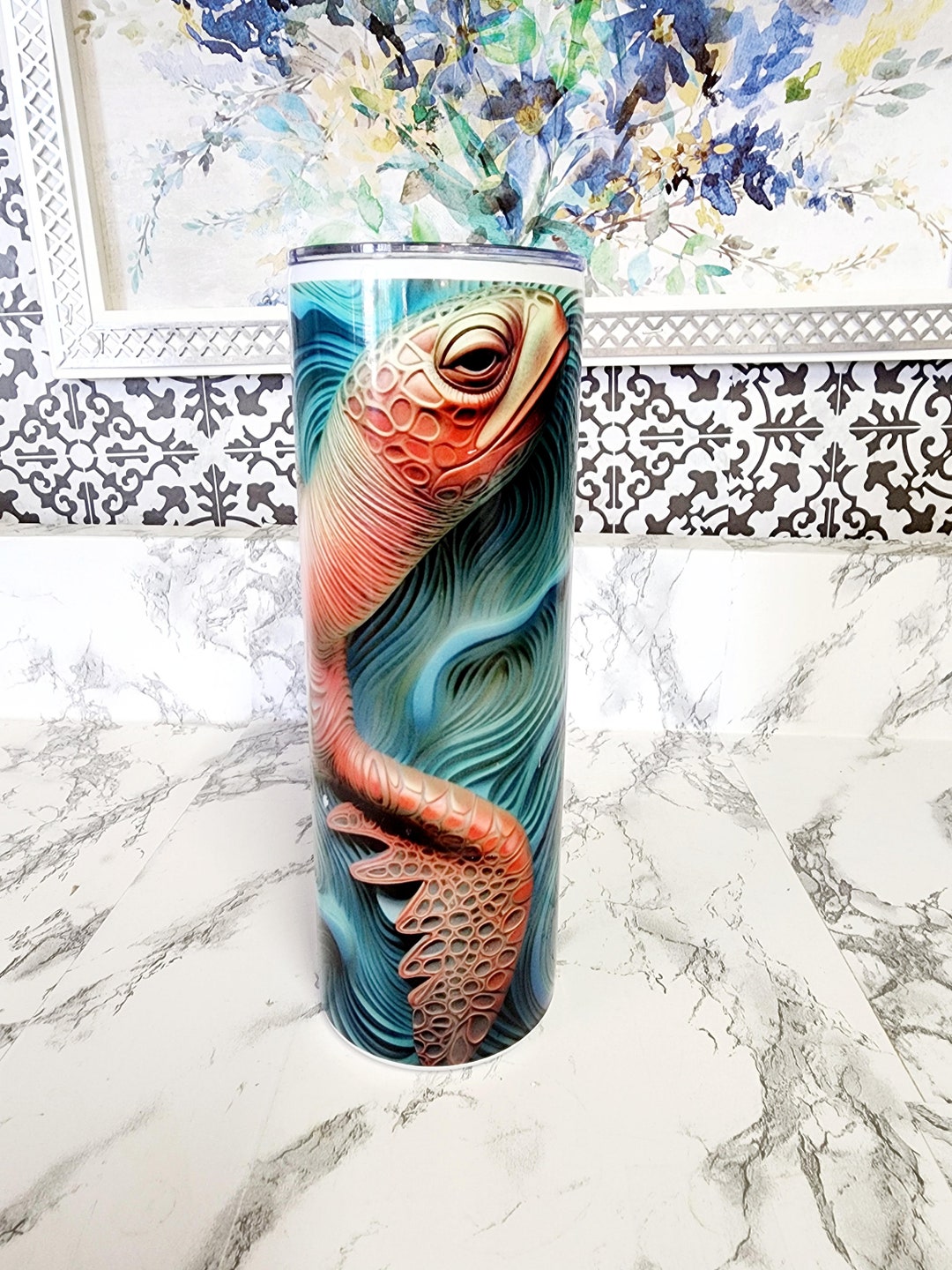 Sea Turtle Tumbler - Etsy