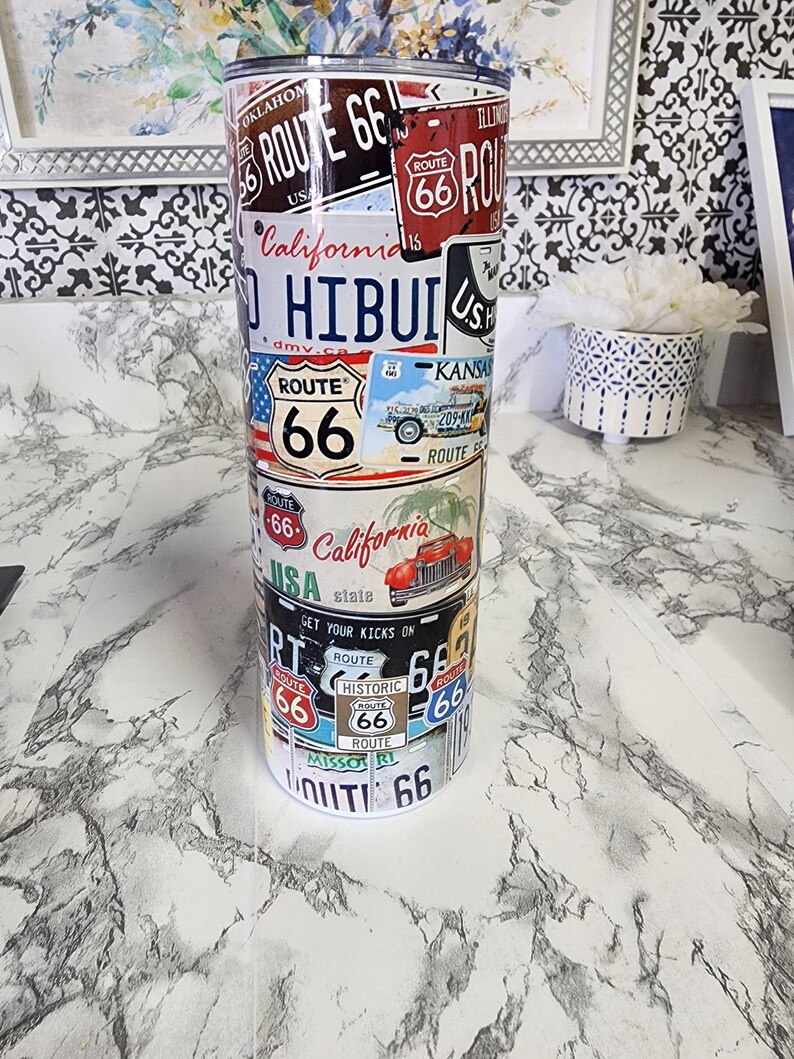 Route 66 Tumbler - Etsy