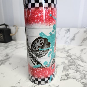 Race Lightning Bolt Tumbler - Etsy