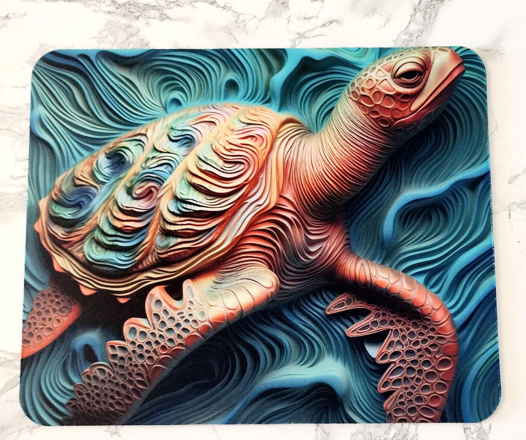Sea Turtle Mouse Pad - Etsy