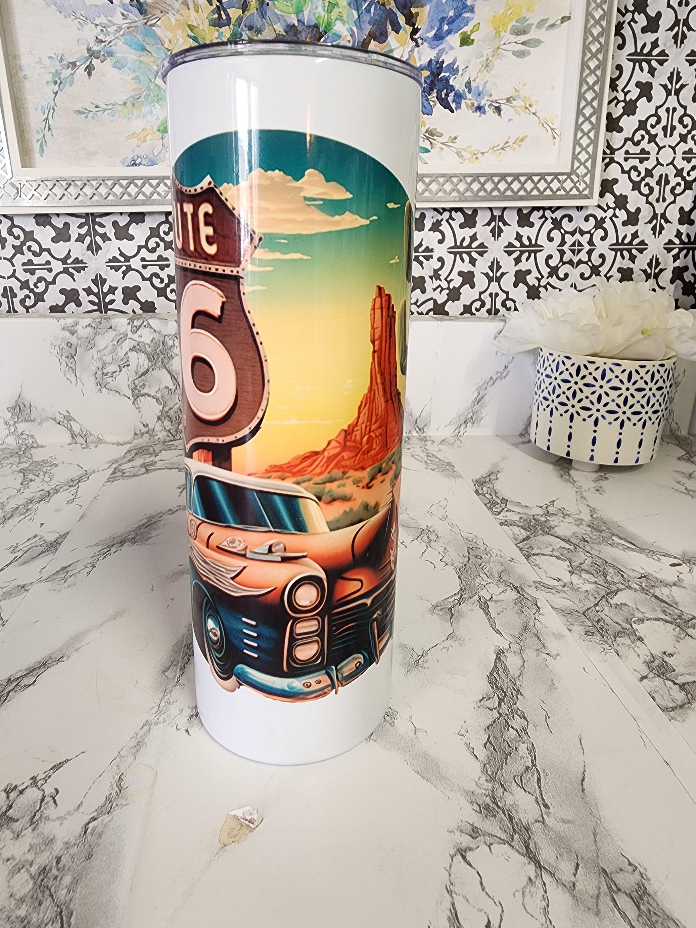 Route 66 Tumbler - Etsy
