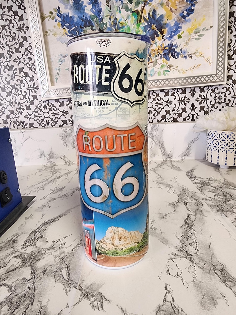 Route 66 Tumbler - Etsy