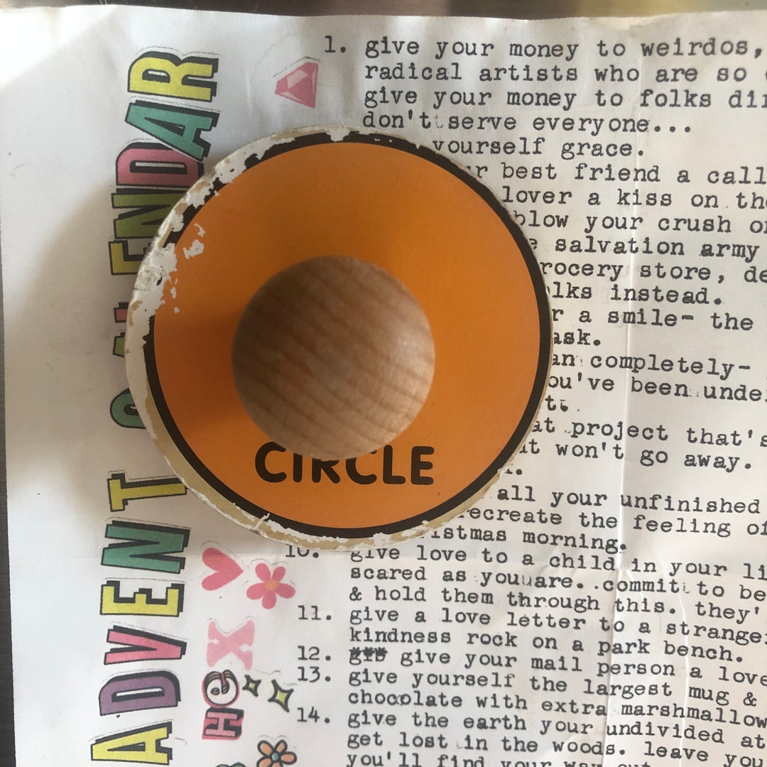 Peg Puzzle Magnet, Circle Shape Magnet - Etsy