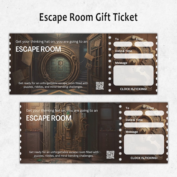 Escape Ticket - Etsy