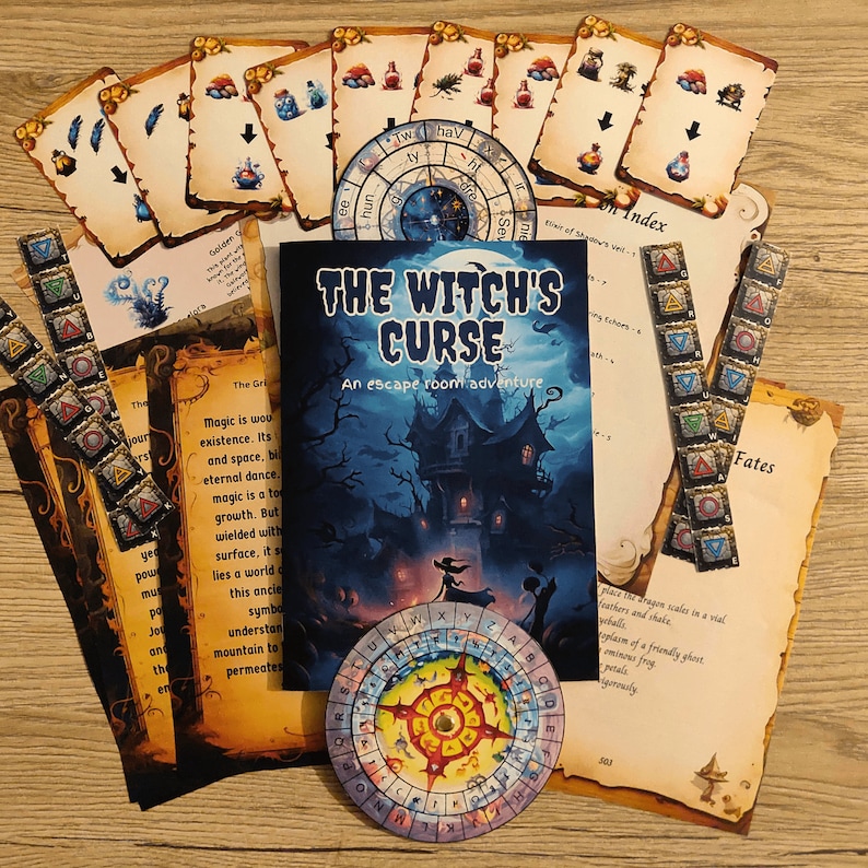 Witch's Curse Escape Room Game: Immersive Puzzle Adventure (digital ...