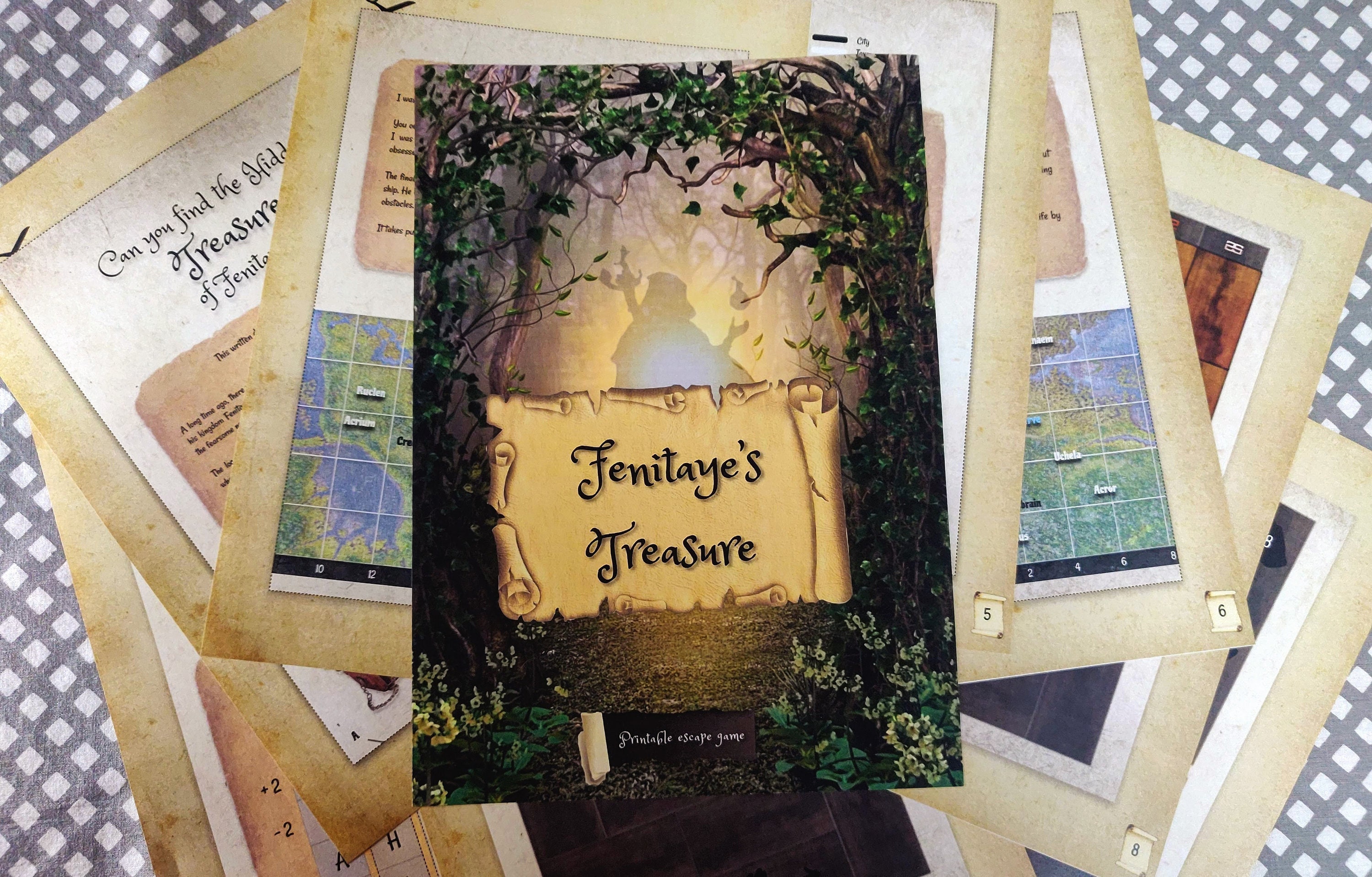 Fenitaye's Treasure Escape Room Game: Printable Puzzle Adventure ...