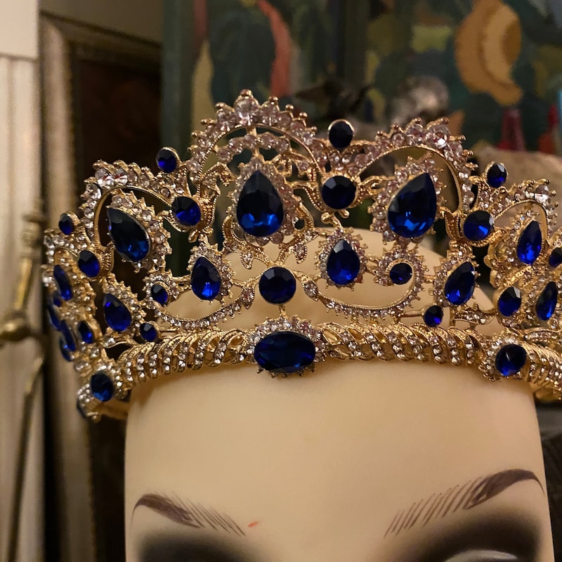 Blue Tiara - Etsy