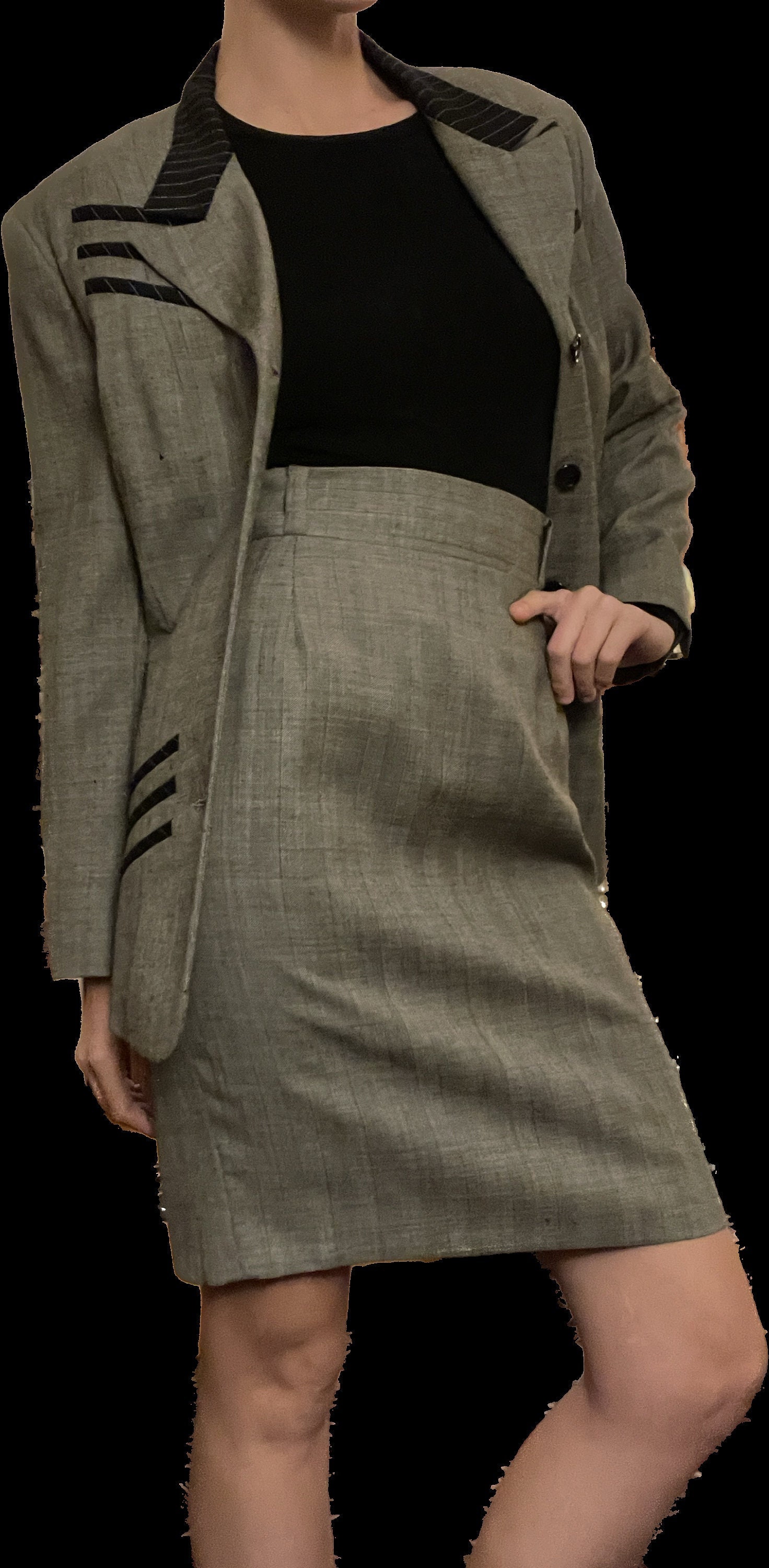 Vintage Norma Kamali Women's Suit Set - Etsy