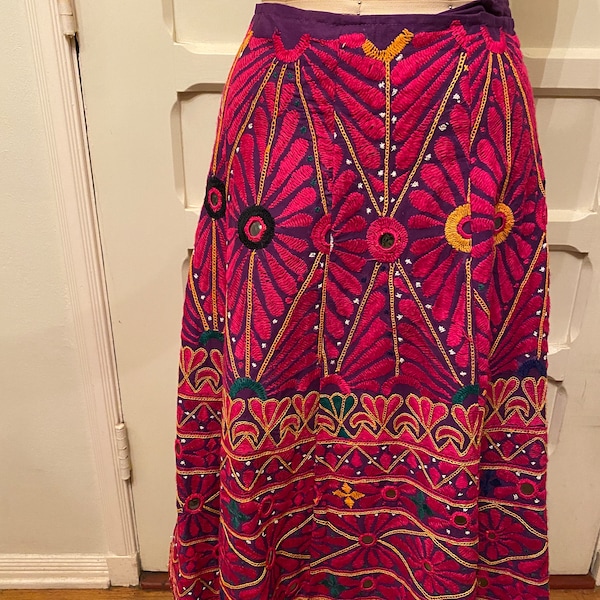 Embroidered Skirt - Etsy