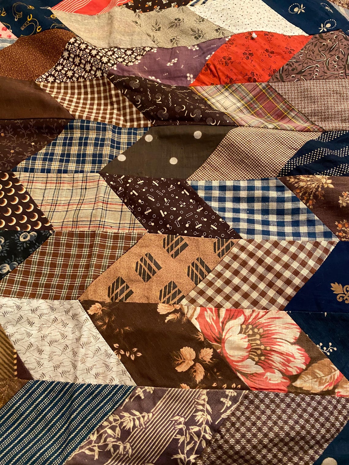 1900-1920s Fabric Quilt Top - Etsy