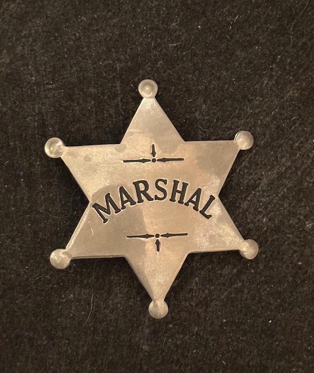Vintage Style Marshal Badge - Western Sheriff Star Pin - Old West ...
