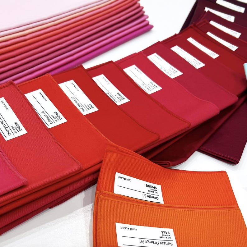 142-color Drapes for Personal Color Analysis | Non-reflective Cotton ...