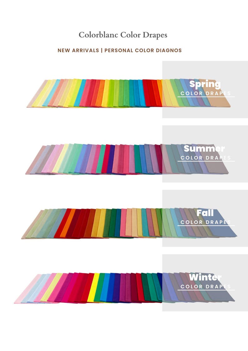142 Color Drapes Personal Color Analysis Set | Professional Seasonal ...