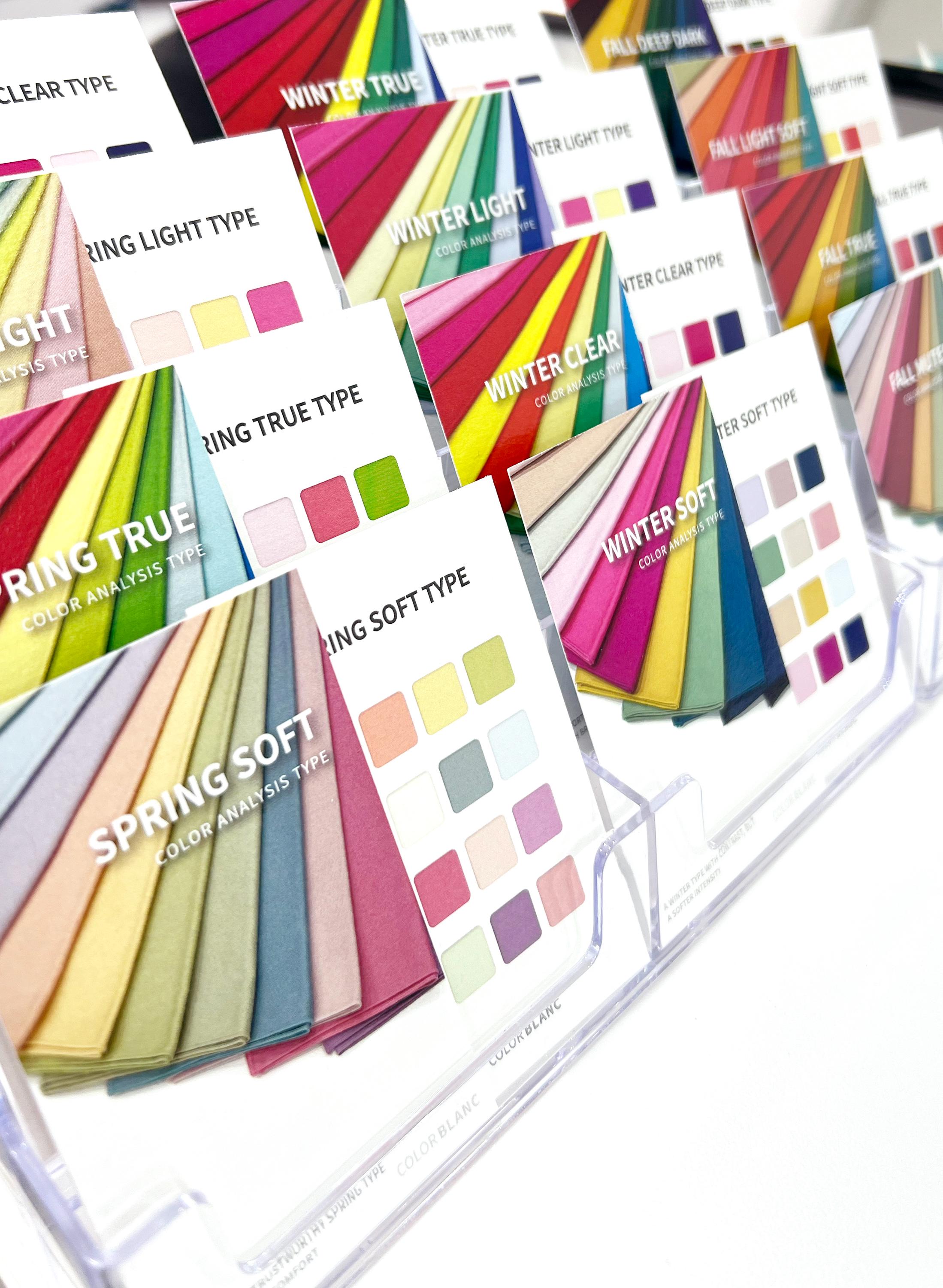 Personal Color Analysis Result Cards: 20 Types, Wallet Size (PDF ...