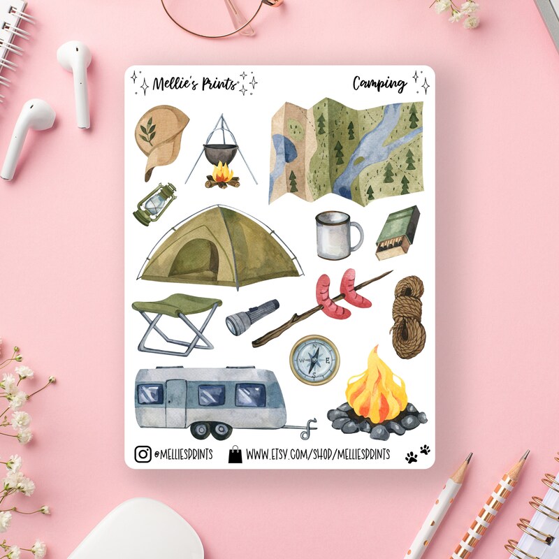 Camping Collage Pack - Etsy
