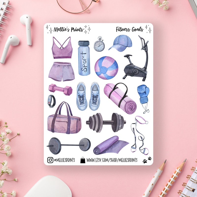 Fitness Planner Stickers - Etsy