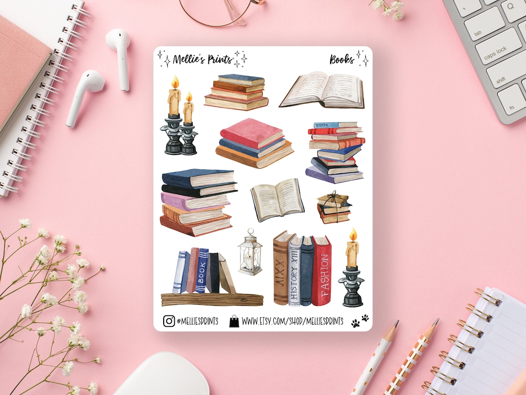 Books | Planner Stickers, Scrapbook Stickers, Bullet Journal Stickers ...