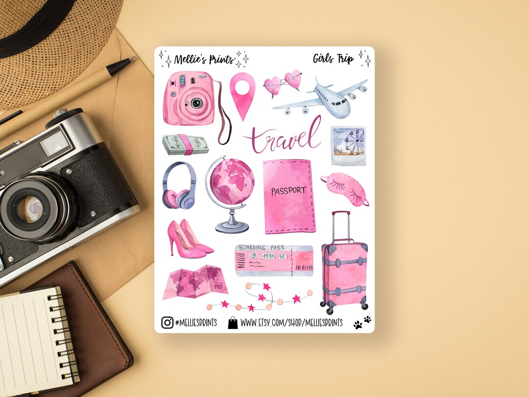 Girls Trip | Planner Stickers, Scrapbook Sticker, Bullet Journal ...