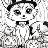 5 Halloween Coloring Pages. Teacher, Color Pages for Kids, Cute ...