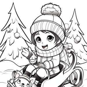 5 Christmas Holiday Coloring Pages. Teacher, Color Pages for Kids, Cute ...
