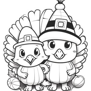 5 Thanksgiving Coloring Pages. Teacher, Color Pages for Kids, Cute ...