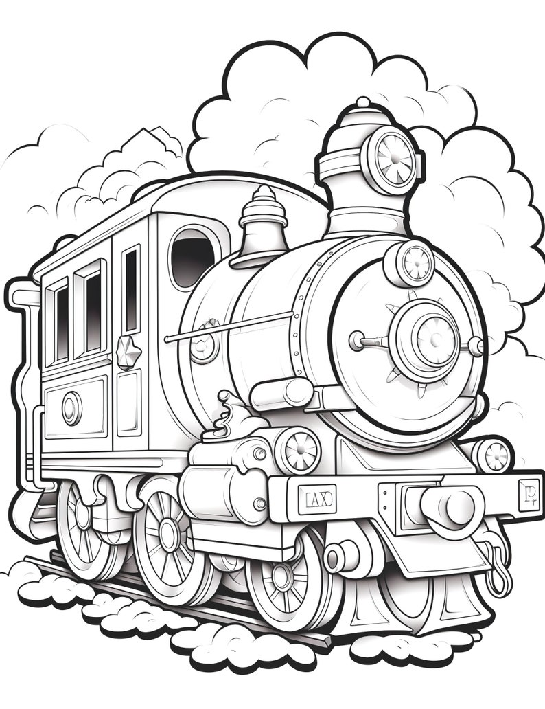 5 Cars Trucks and Trains Coloring Pages, Teacher, Color Pages for Kids ...