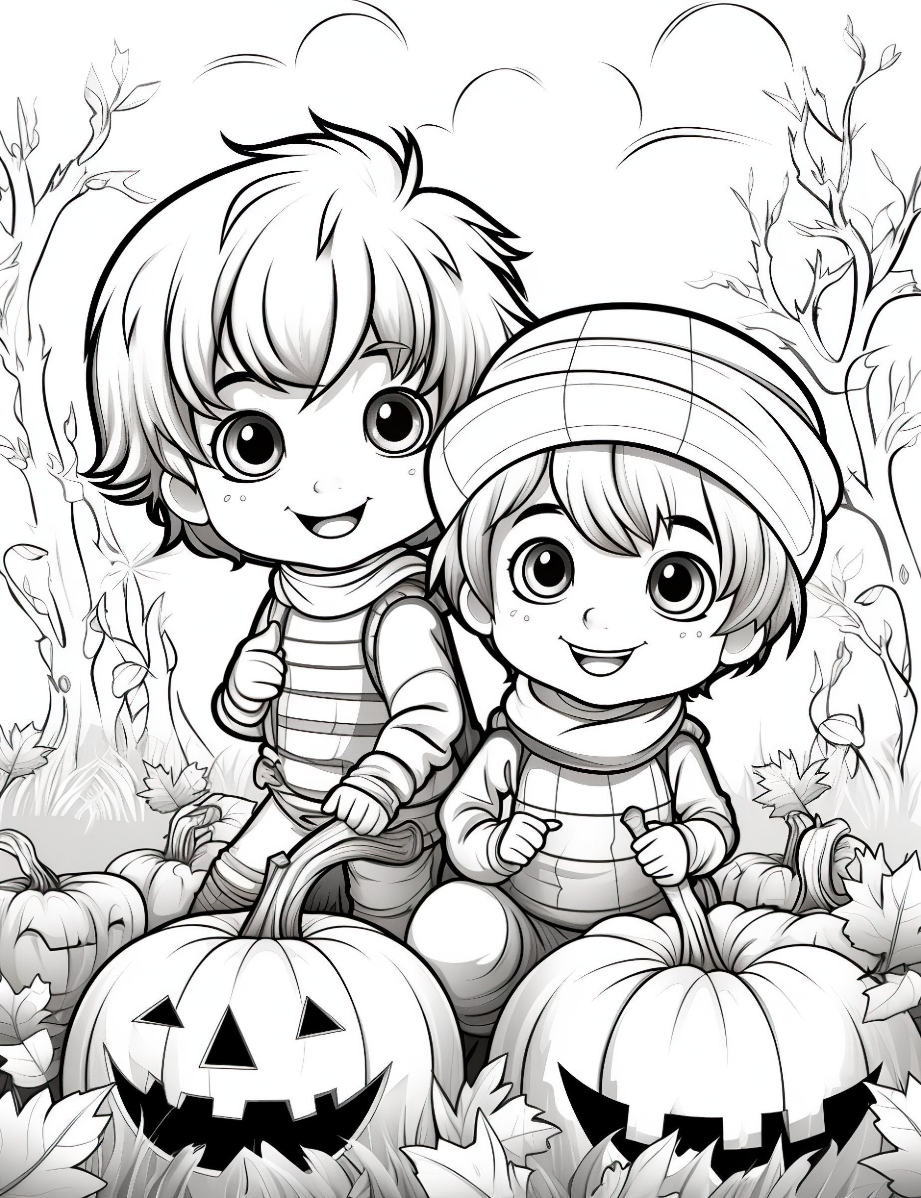 5 Autumn Coloring Pages. Teacher, Color Pages for Kids, Cute Coloring ...