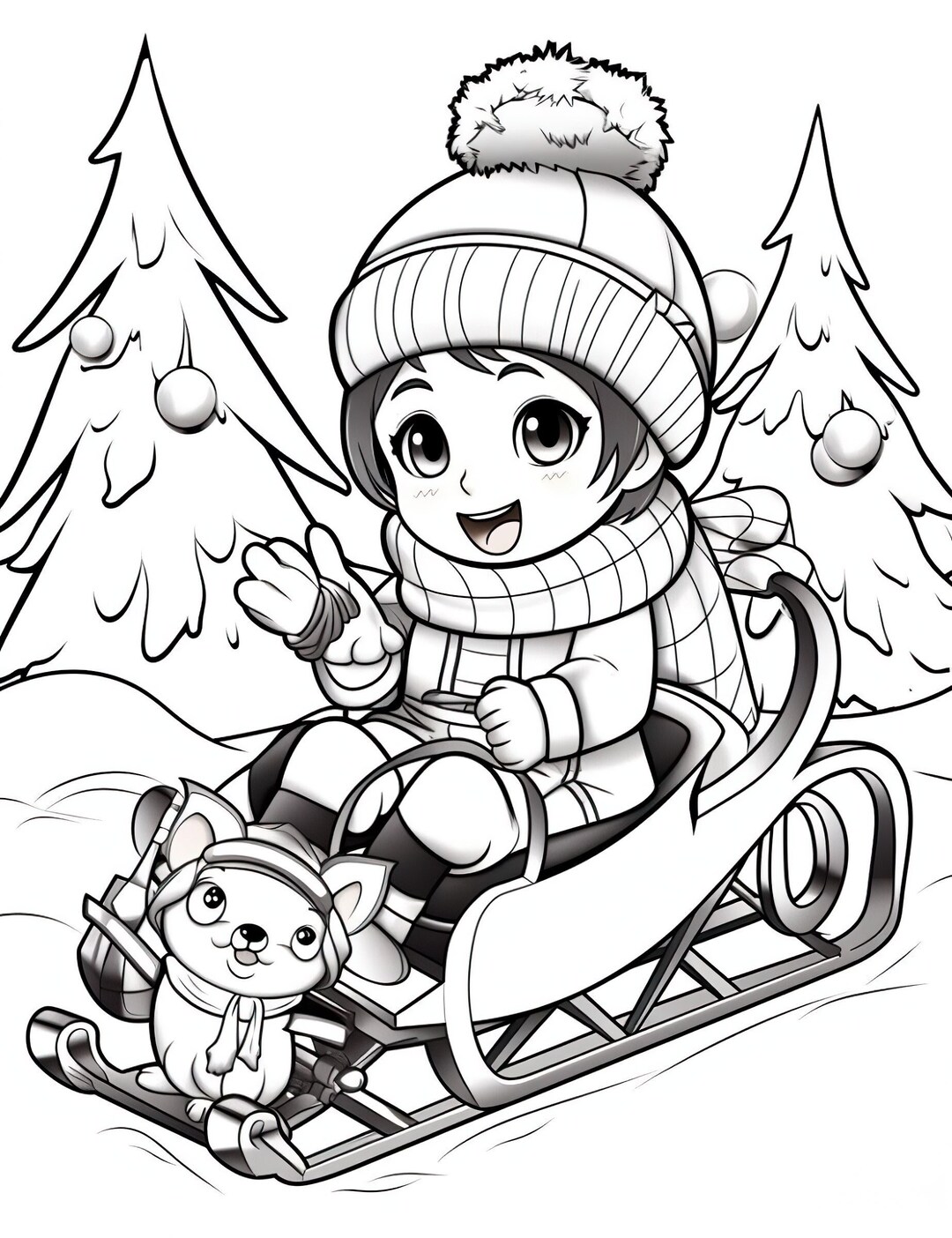 5 Christmas Holiday Coloring Pages. Teacher, Color Pages for Kids, Cute ...