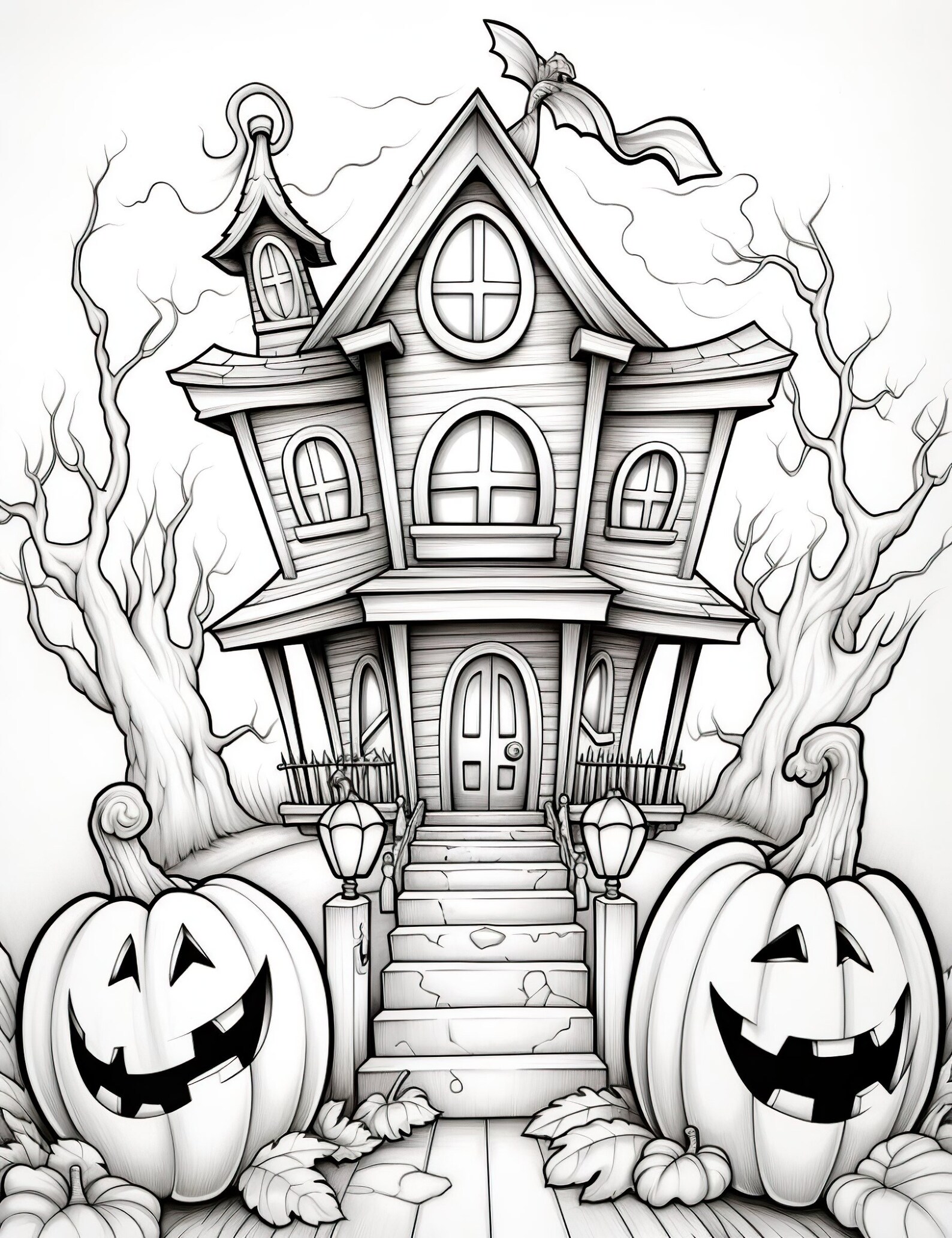 5 Halloween Coloring Pages. Teacher, Color Pages for Kids, Cute ...
