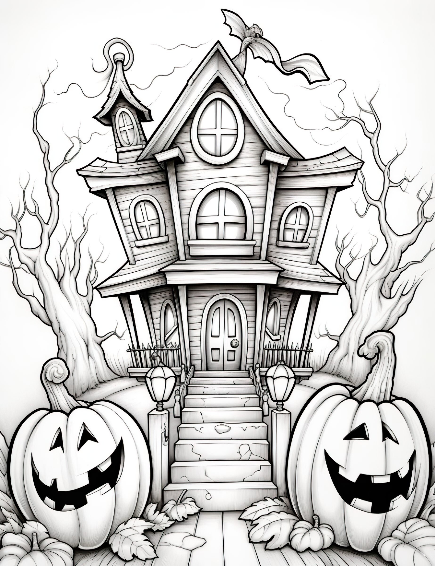 5 Halloween Coloring Pages. Teacher, Color Pages for Kids, Cute ...