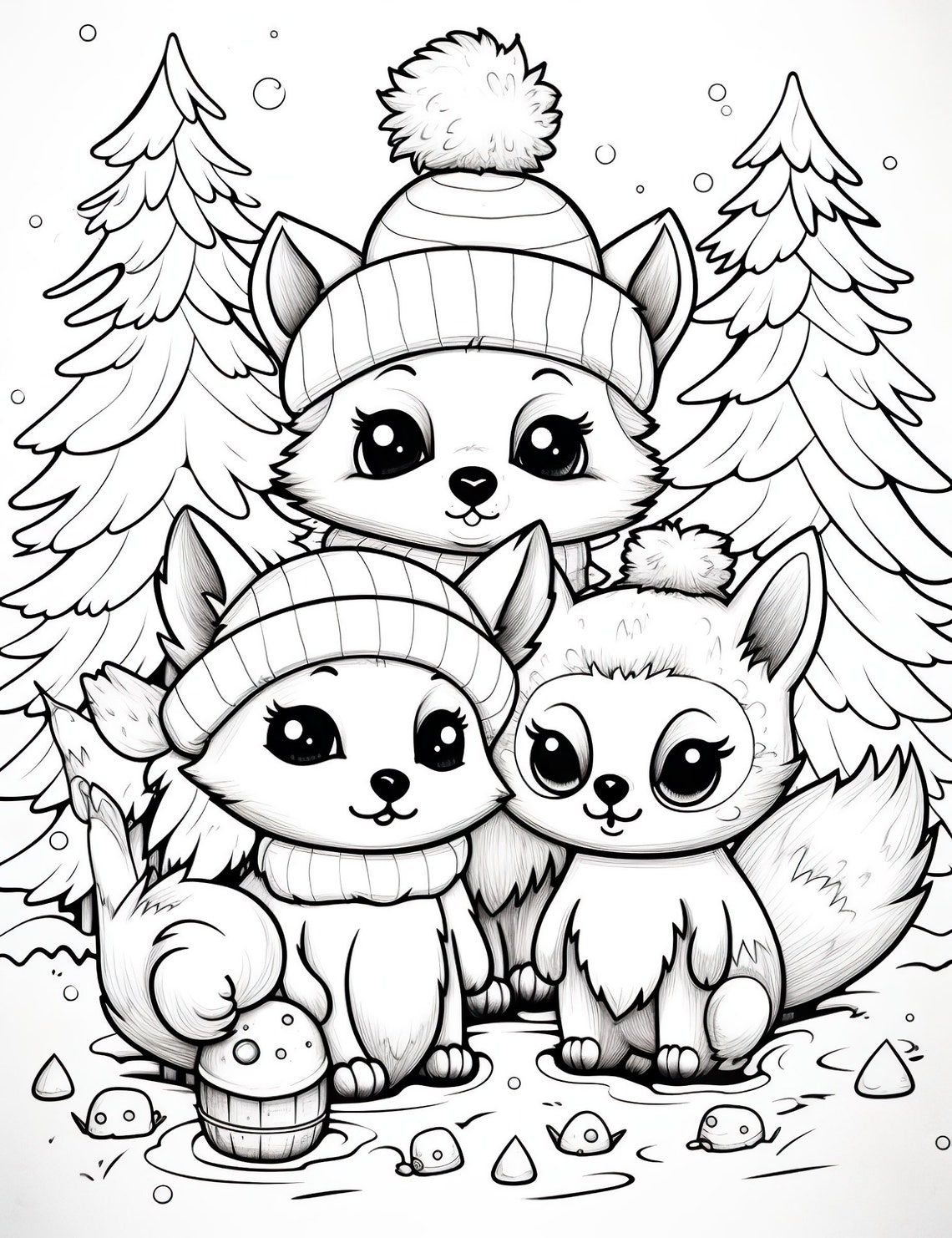 5 Christmas Holiday Coloring Pages. Teacher, Color Pages for Kids, Cute ...