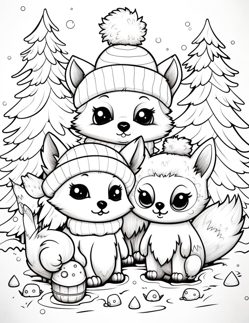 5 Christmas Holiday Coloring Pages. Teacher, Color Pages for Kids, Cute ...