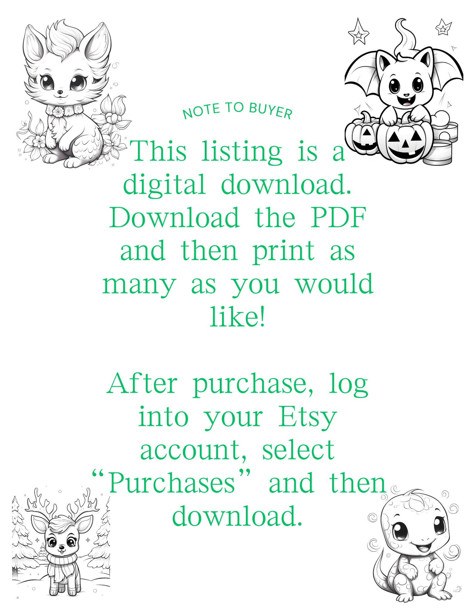 60 Coloring Book Pages Bundle, Teacher, Coloring Pages for Kids, Cute ...