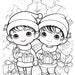 5 Winter Coloring Pages. Teacher, Color Pages for Kids, Cute Coloring ...