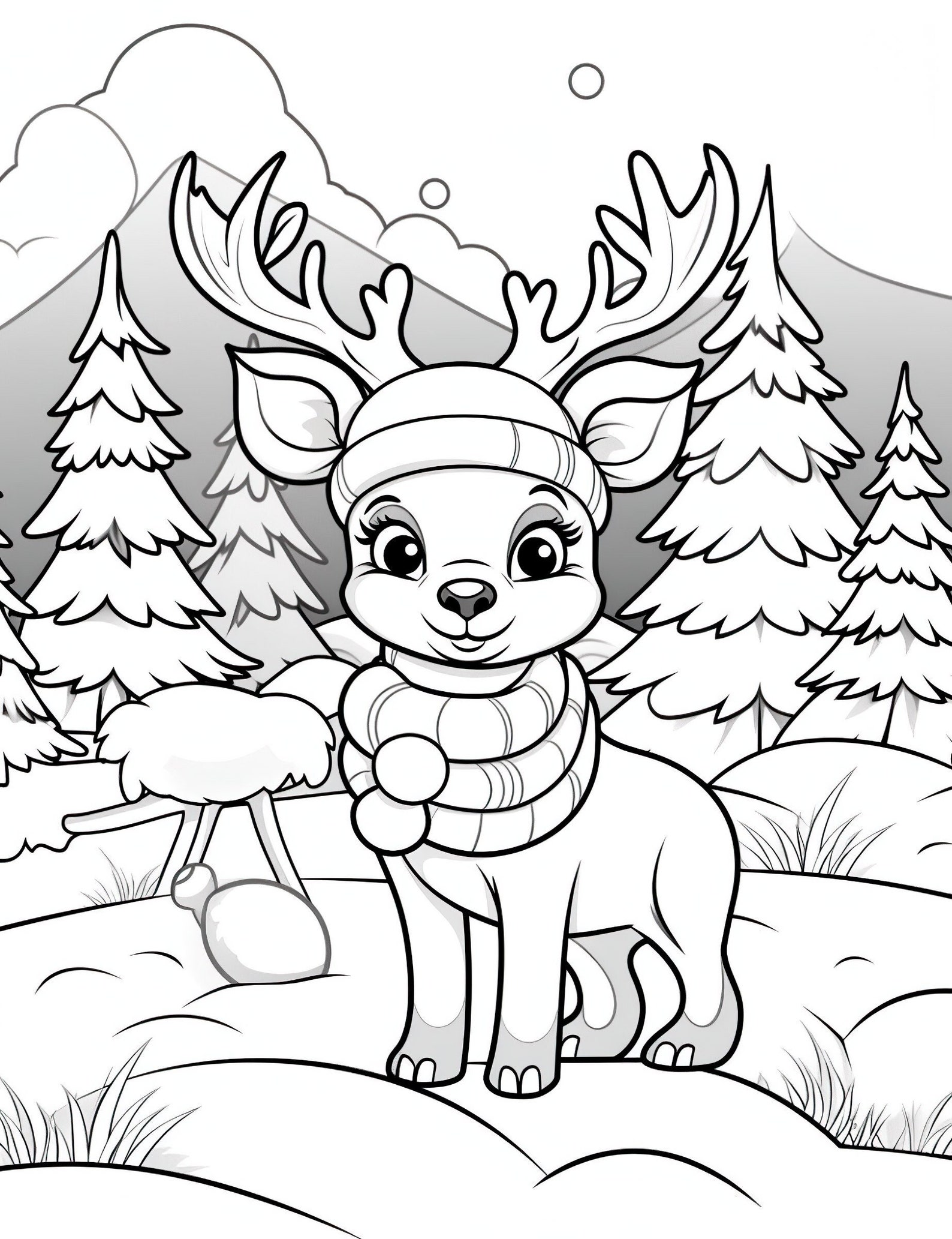 5 Christmas Holiday Coloring Pages. Teacher, Color Pages for Kids, Cute ...