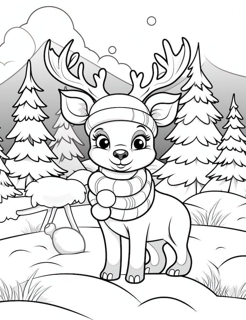 5 Christmas Holiday Coloring Pages. Teacher, Color Pages for Kids, Cute ...