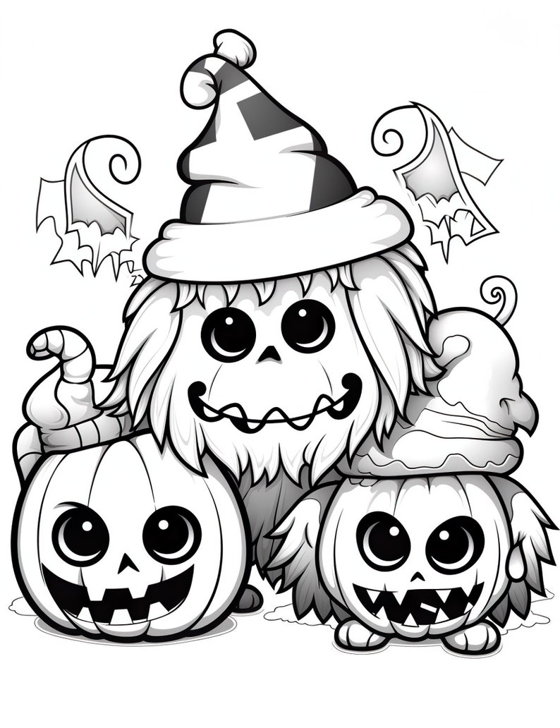 5 Halloween Coloring Pages. Teacher, Color Pages for Kids, Cute ...