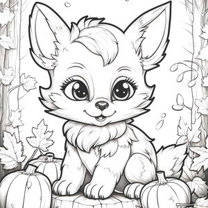 5 Autumn Coloring Pages. Teacher, Color Pages for Kids, Cute Coloring ...